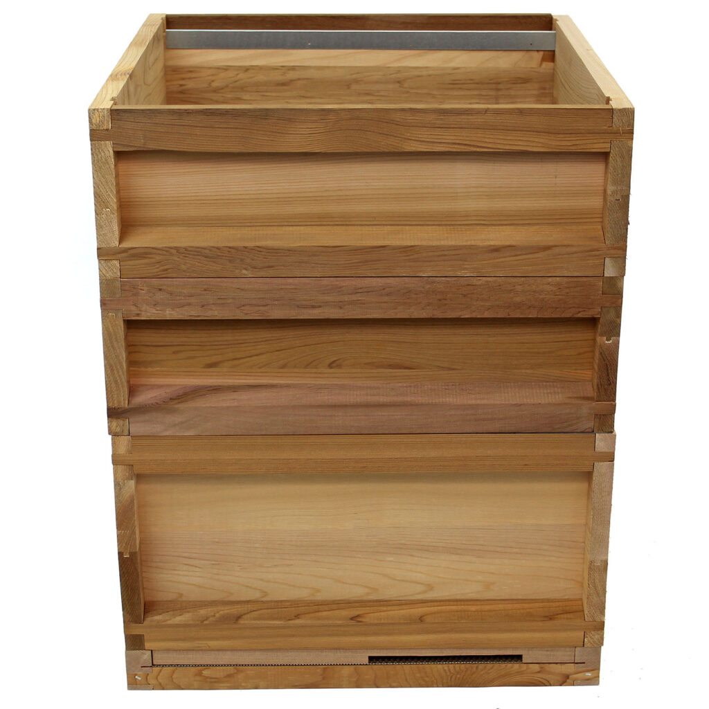 National Beehive Flat Roof Cedar 21175 (Pallet of 32 hives) - Easibee ...