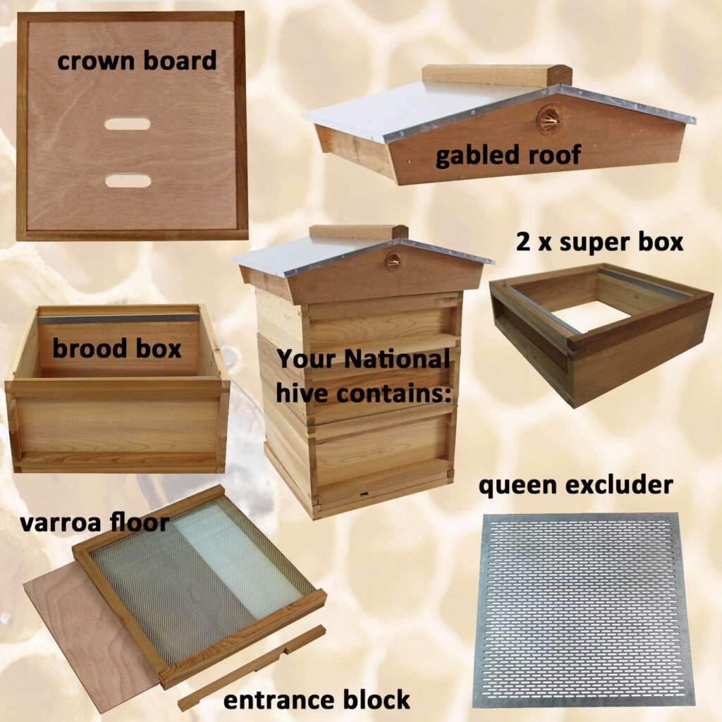National Beehive w/Gabled Roof | Western Red Cedar - Welcome to Actiasbee
