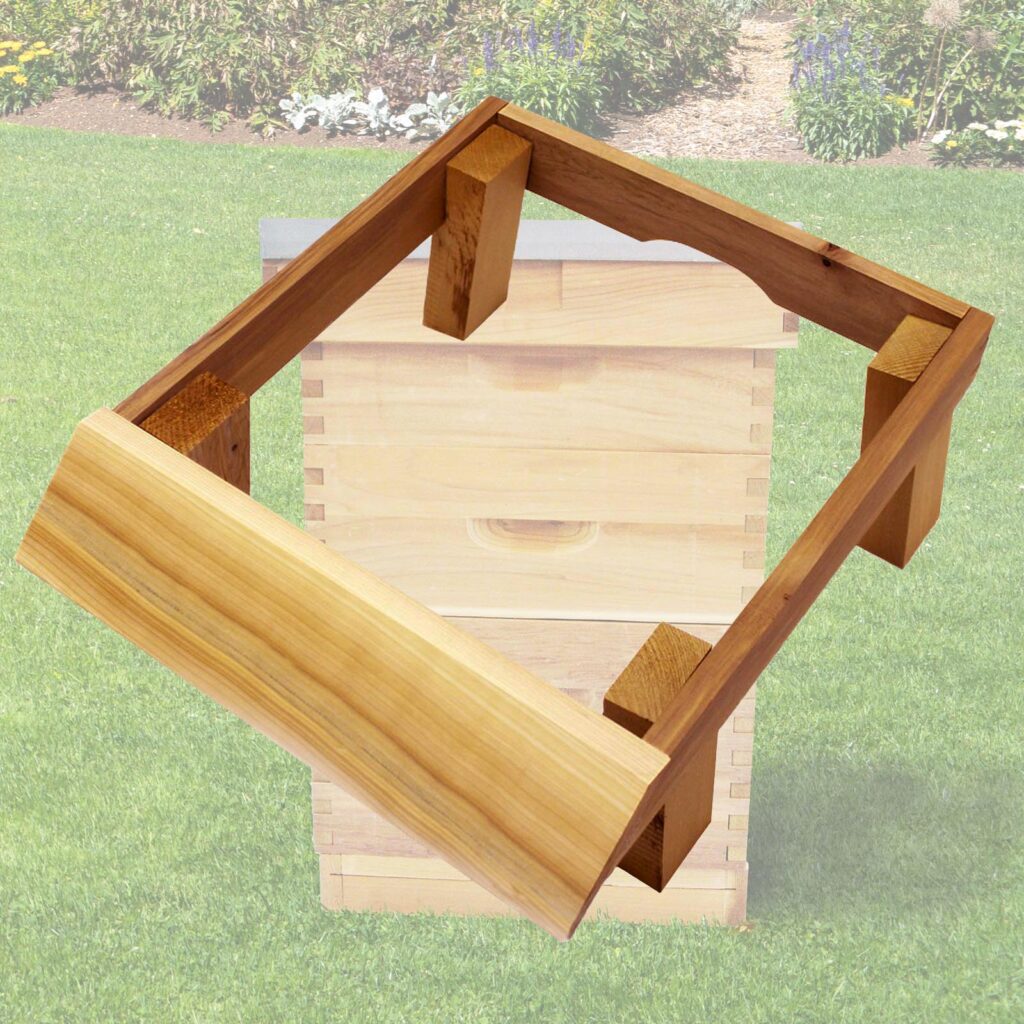 Langstroth Bee Hive Stand Cedar 74133 - Actiasbee